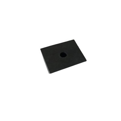 Compression Moulded Rubber Parts , Black Color Rubber Molded Parts Rubber Feet