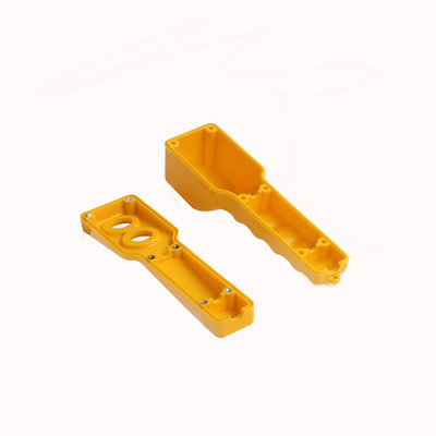 Yellow Injection Molded Plastic Parts , Custom Moulded Plastic Components