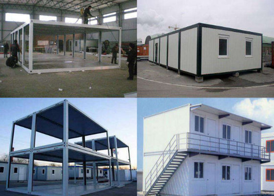 Portable moderno del hogar del contenedor del marco de la estructura de acero para el centro vacacional