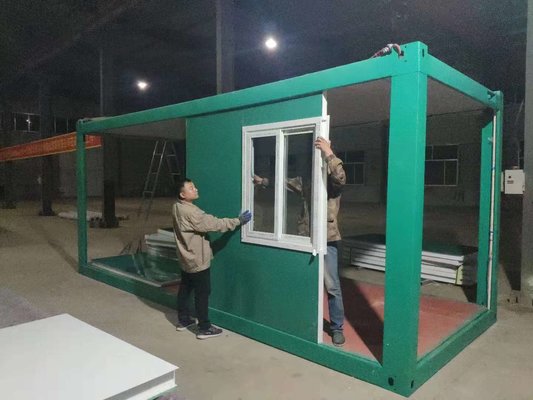 la casa prefabricada galvanizó el hogar de acero del envase con la casa plegable del envase del tamaño 5.89x2.3x2.8m/con cualquier color