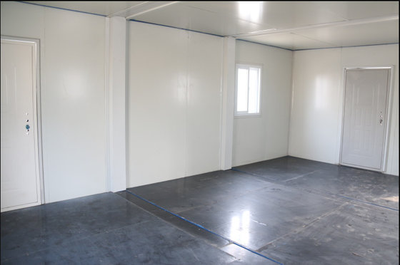 Ayuna la casa prefabricada de la casa del envase de la estructura, casa prefabricada a dos caras del contenedor para el dormitorio vivo de la oficina