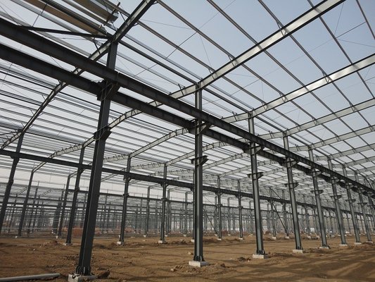 Welded H Beam Q235B Gable Frame Steel Structure Building