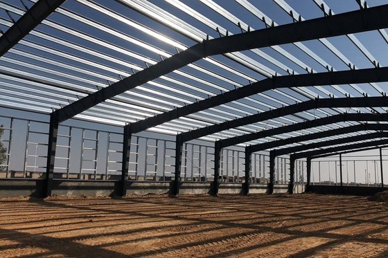 Light Weight Steel Structure Warehouse With Long Life Span High Strength