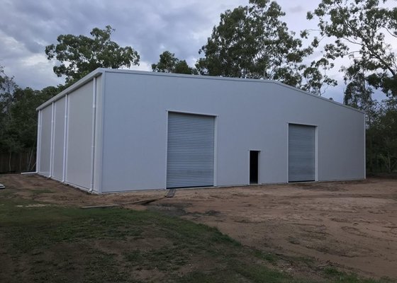 Large Span Pre Engineering Steel Factory Buildings , Modular Metal Buildings