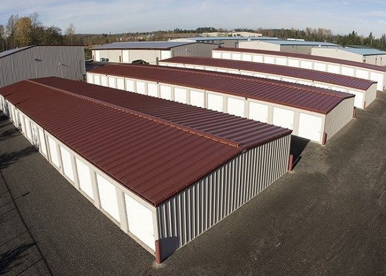 Agricultural Steel Frame Buildings / Prefab Storage Buildings For Personal Rent