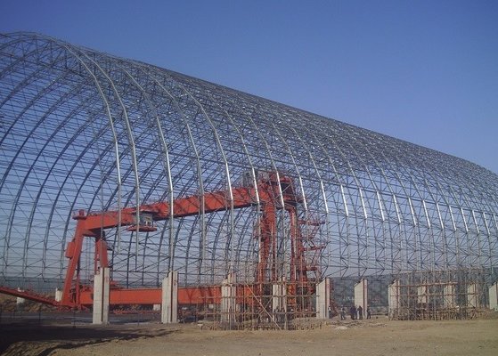 Large Prefabricated Steel Space Frame Structure / Space Frame Buildings High Strength