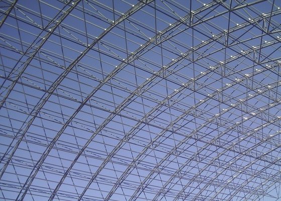 Large Prefabricated Steel Space Frame Structure / Space Frame Buildings High Strength