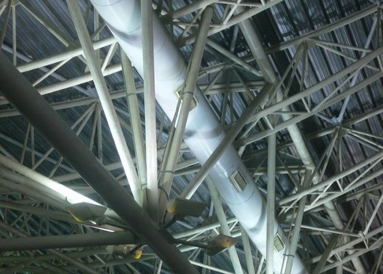 Q235B Welding Connection Hot Rolled Steel Pipe Trusses