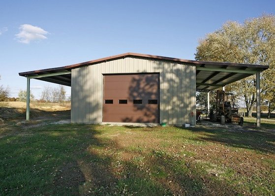 Contemporary Prefab Steel Houses / Pre Engineered Metal Building Homes With Cantilever