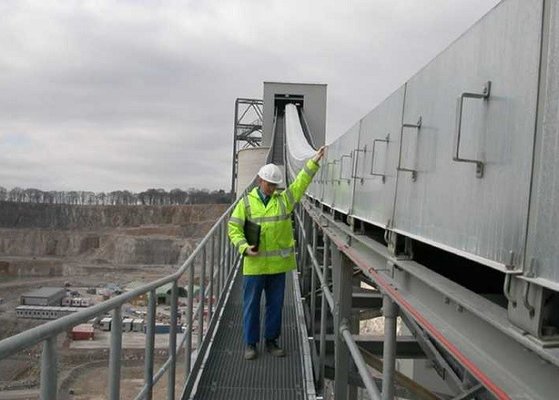 Mining Industry Belt Conveyor Structure / Prefabricated Steel Structures Anti Seismic
