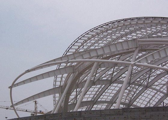 Prefabricated Steel Pipe Trusses Structure Roofing Gymnasium Building Anti Seismic