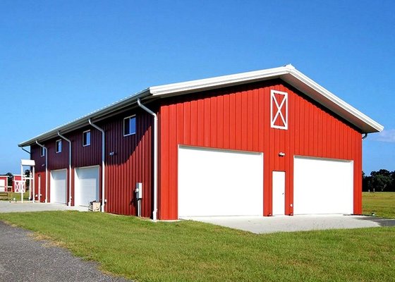 Stable Metal Warehouse Buildings / Warehouse Building Kits With Low Maintenance