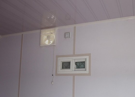Easy Transportation Prefab Steel Houses With Fiber Glass Wool Insulation