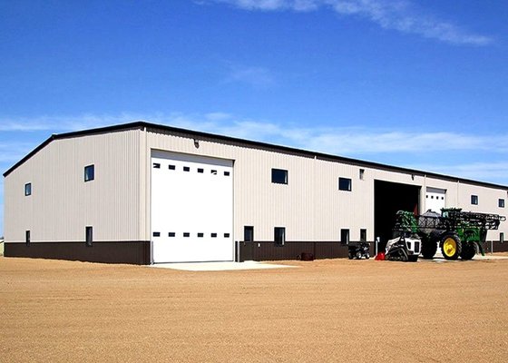 Long Lifespan Fireproof Steel Warehouse Construction With Auto Roller Shutter Door