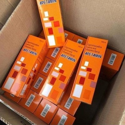 Apetamin Vitamin Weight Gain Appetite Syrup 200 ml Bottle 3- 2024 stock