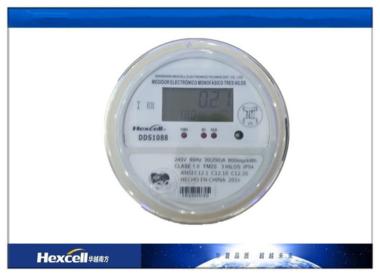 Socket Type Residential Electric Energy Meter Bi - Directional  LCD Display Prepayment Meters