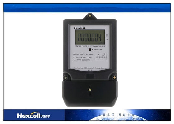 LCD Display Single Phase Watt Hour Meter , Electric Watthour Meter DDS1088M