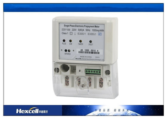 Single Phase Prepaid Energy Meter STS Keypad Split-type , Electricity Prepaid Meter