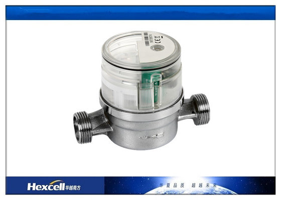 Single Jet Cold / Hot Mechanical Water Meter Dry Type Class B Aluminum