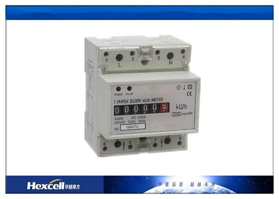 LED Display Din Rail Electric Meter for Solar Power Supply System 168 ~ 312V AC