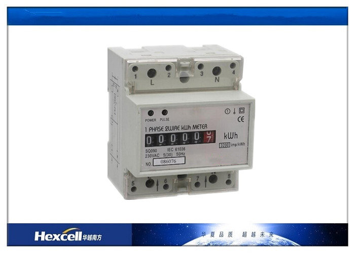 LED Display Din Rail Electric Meter for Solar Power Supply System 168 ~ 312V AC