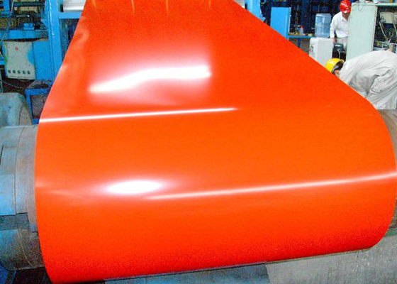 Color Coated Aluminum Coil High Intensity , Cold Rolled Steel Strips Anti Erosion