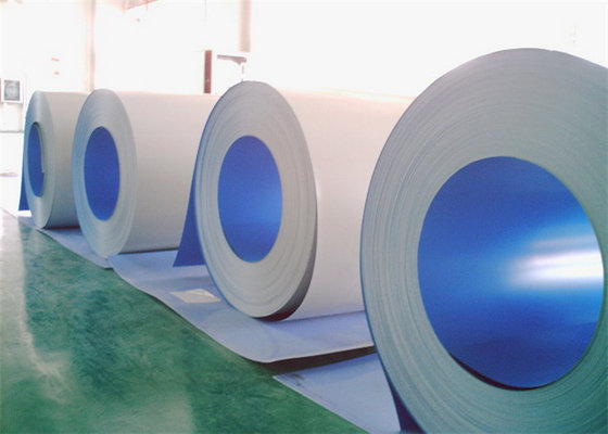 Color Coated Surface PPGL Coil / Painted Aluminum Coil  Fire Resistance