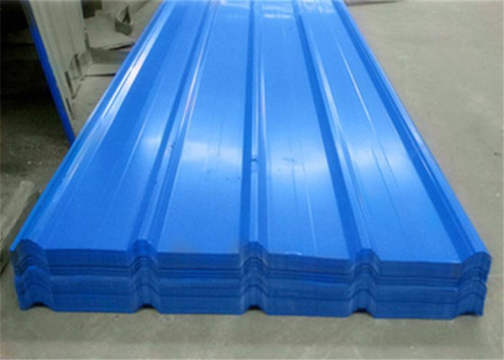 PPGI Color Coated Corrugated Steel Sheets , Corrugated Steel Plate CE ISO
