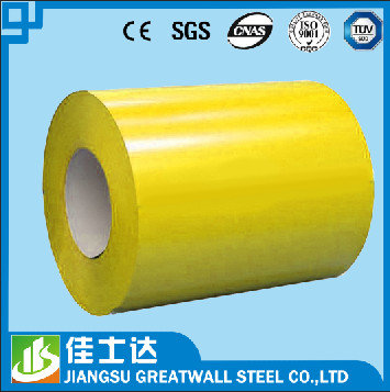 Orange Yellow Color Coated Steel Coils PPGI Prepainted Galvanised Steel Coil