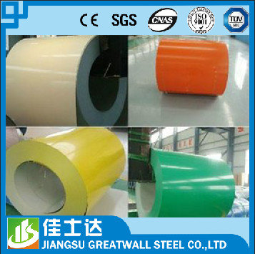 Yellow Colour Coated Coils SPCC Ppgi Steel Coil 0.3mm-1.2mm 750mm-1250mm