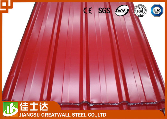 Ral Bright Red Pre Painted Color Steel Roof Tile Composite Roofing Panels