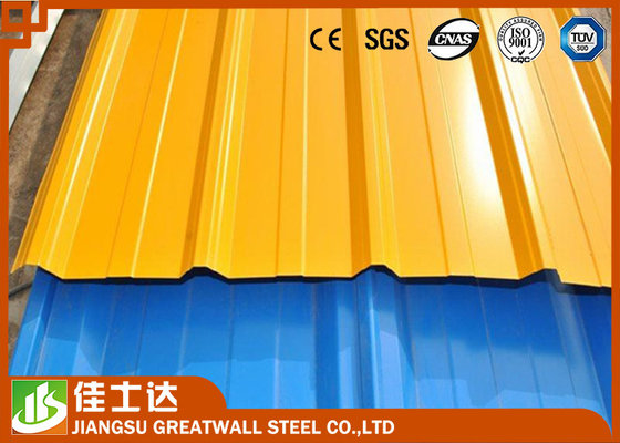 Zinc Aluminized Ppgl / Ppgi Color Steel Roof Tile Steel Roofing Sheets Construction Use