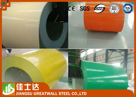 Fireproof / Waterproof / Anti - Erosion Hot Dipped Color Steel Coil For Building Material