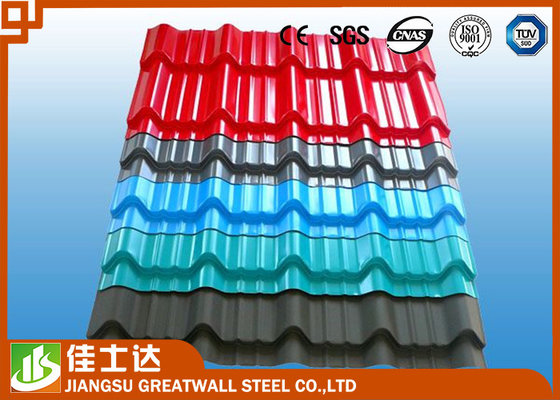 0.3mm to 1.2mm Building Exterior Corrugated Roof Sheeting For Shead And Fencing