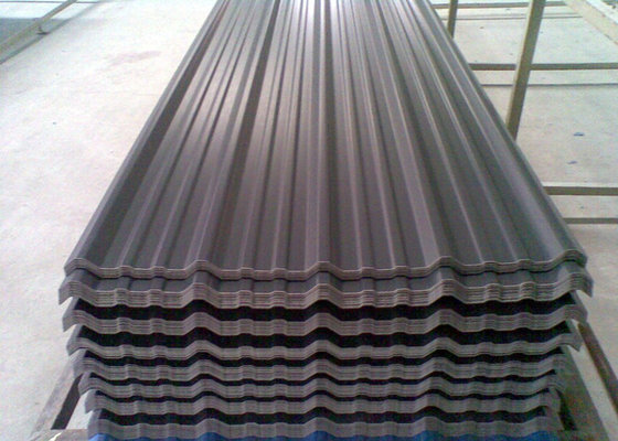 Colorful Bitumen Corrugated Steel Sheets , Insulated Roofing Panels