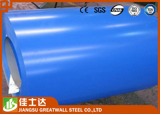 Cold Rolled Color Steel Coil / Ppgi Colour Coated Coils Building Material 800-1250mm Width