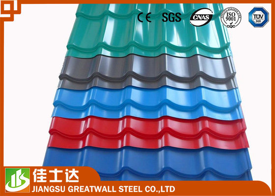 Standard Corrugated Galvanized Roof Steel Sheets 914mm / 1219mm / 1250mm Width