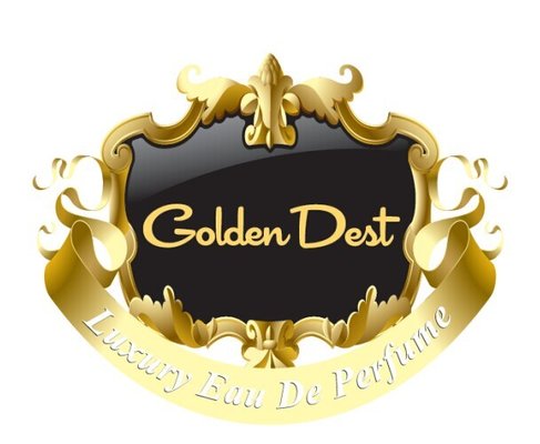 金 Dest の厚いペーパーが付いている香水のための金によって浮彫りにされる化粧品のびんのラベル