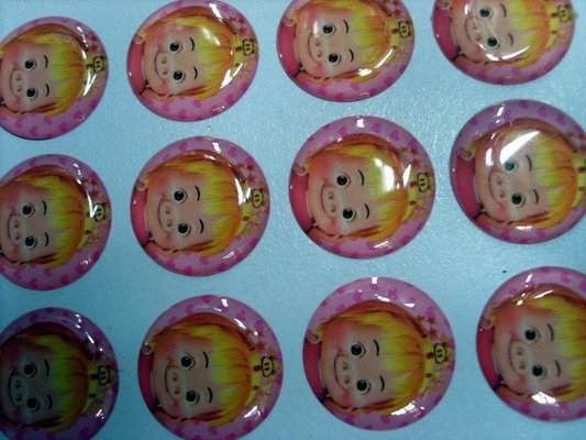 かわいいブタの子供のおもちゃのための水晶エポキシ樹脂ステッカーの装飾