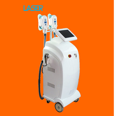 White Color 2 Handles Fat  Freezing Machine / Slimming Body Shaping Machine