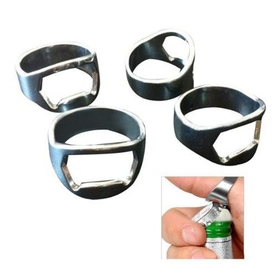 Ring bottle opener
