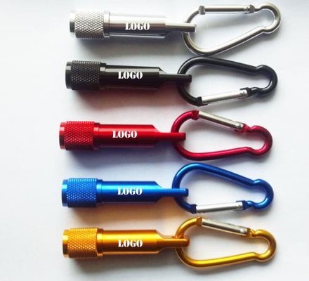 Flashlight with carabiner