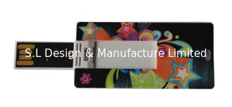 China USB Card 1gb, SMI USB Flash Disk with Custom Design Printing on Both Sides supplier