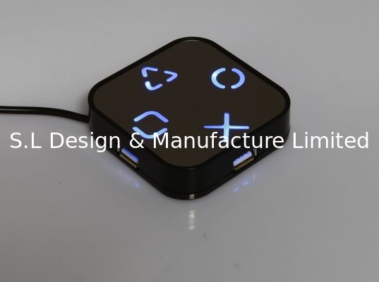 3 port usb hub with usb 2.0 card reader combo supplier