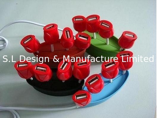 rose flower shaped USB Hub supplier