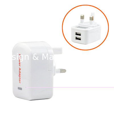 travel charger usb power adapter with two usb power ports supplier