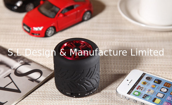 tyre/tire/wheel shaped Car mini audio Call a portable card speaker computer stereo bluetooth speakers subwoofer To repor supplier