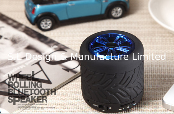 tyre/tire/wheel shaped Car mini audio Call a portable card speaker computer stereo bluetooth speakers subwoofer To repor supplier