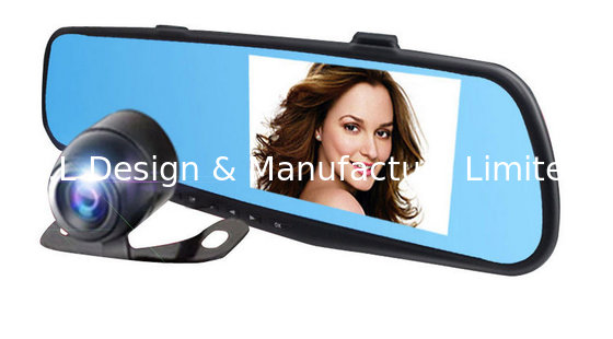 Rearview mirror vehicle traveling data recorder Gao Qingshuang camera with parking monitor supplier