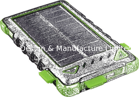 8000mah real capacity Hockey, shockproof, anti friction, dustproof solar power banks with climbing hook supplier